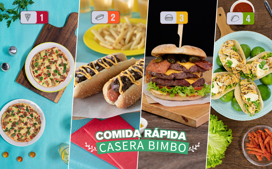 Resuelve con Bimbo | ¡Top 4 de comida rápida casera Bimbo!
